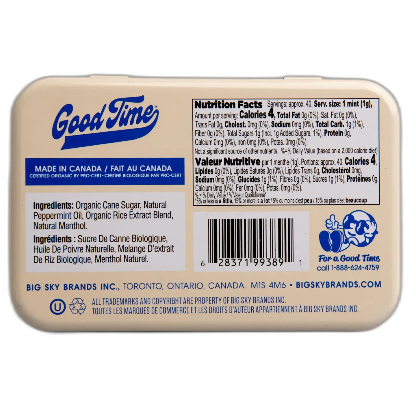 Good Time Organic Mints - Peppermint – Source & Self